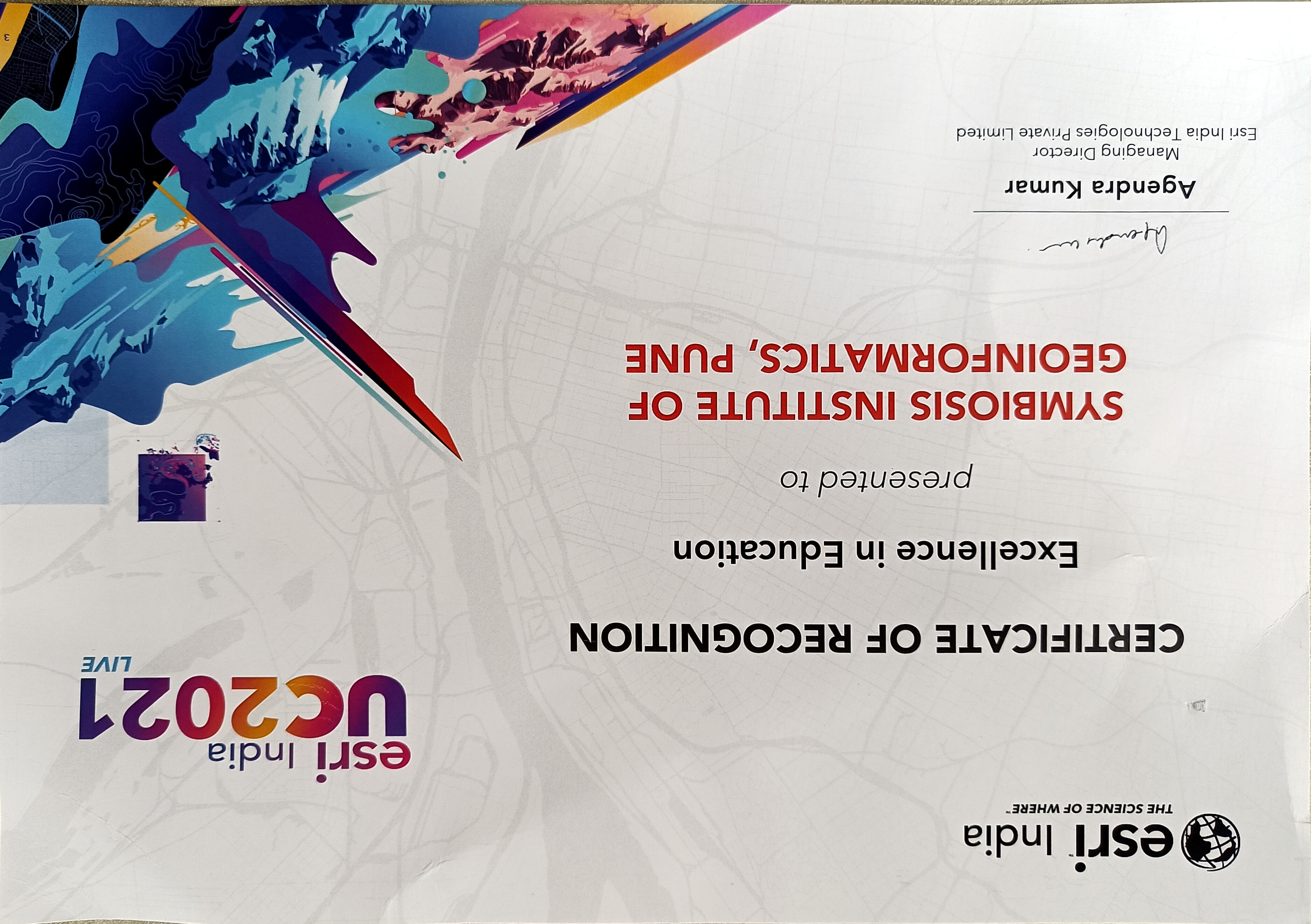 Excellence in GIS Education Award